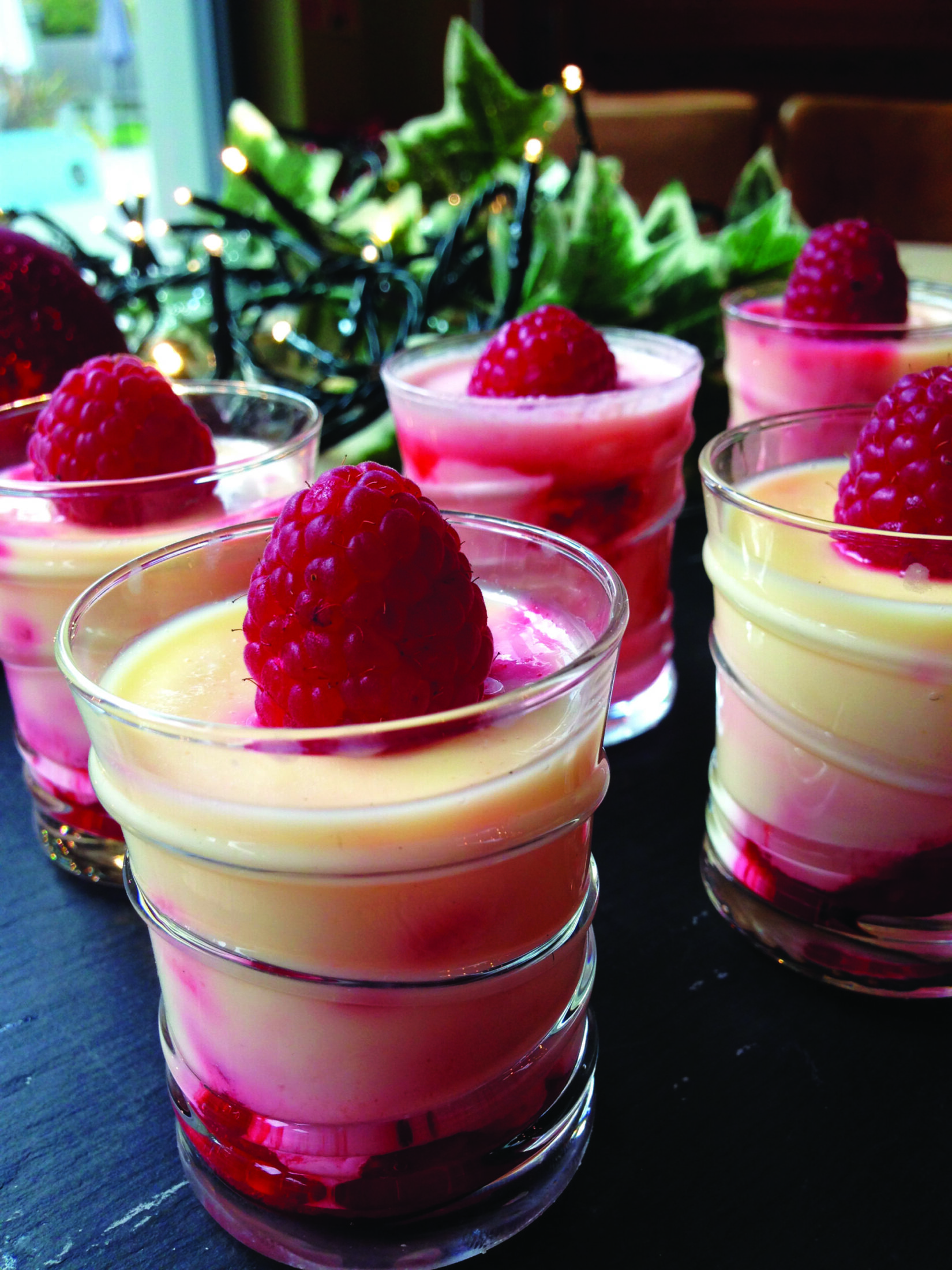 Lemon & Raspberry Posset Canapé Recipe | Hillier