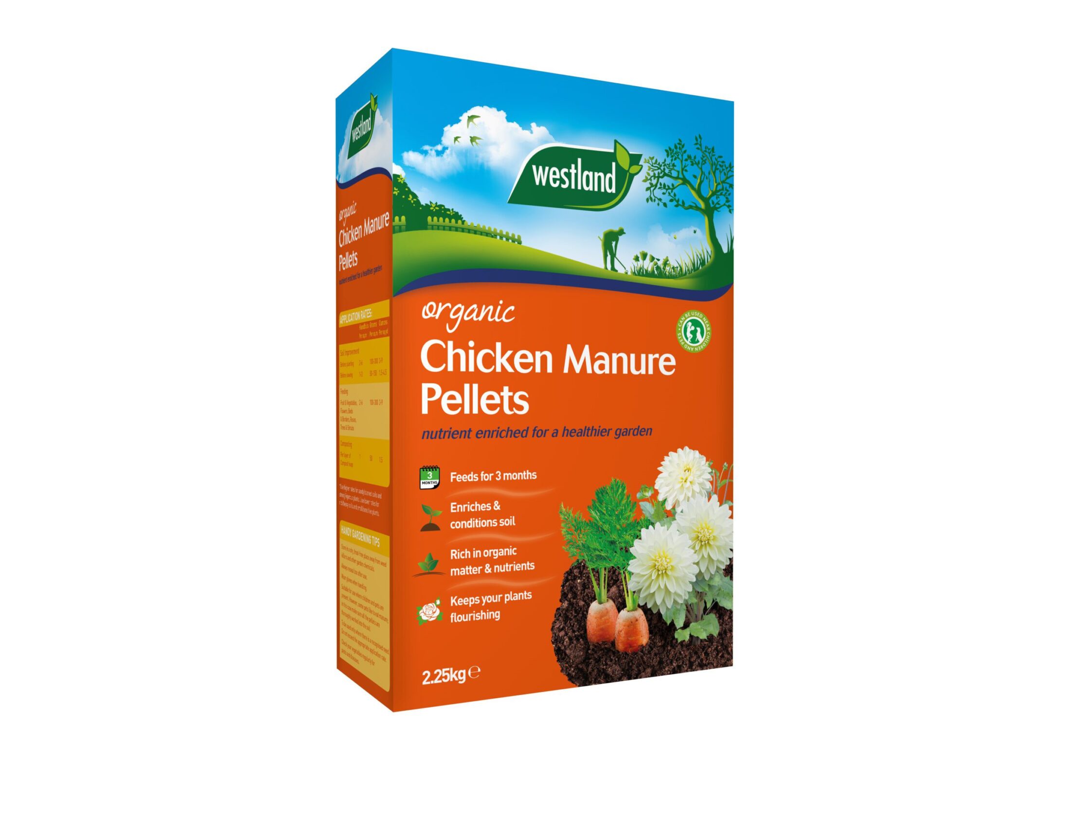 Organic Chicken Manure Pellets 2.25kg - Hillier
