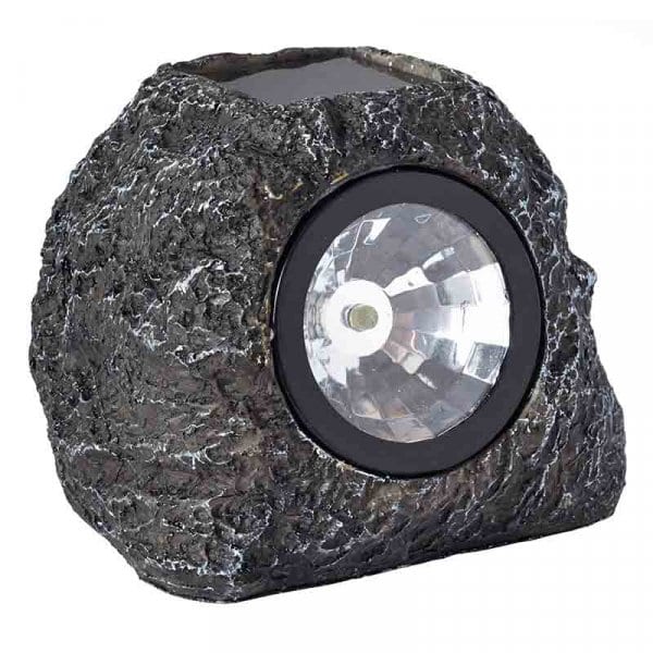 Super Bright Solar Powered Rock Spotlights – 4 Pack - Hillier