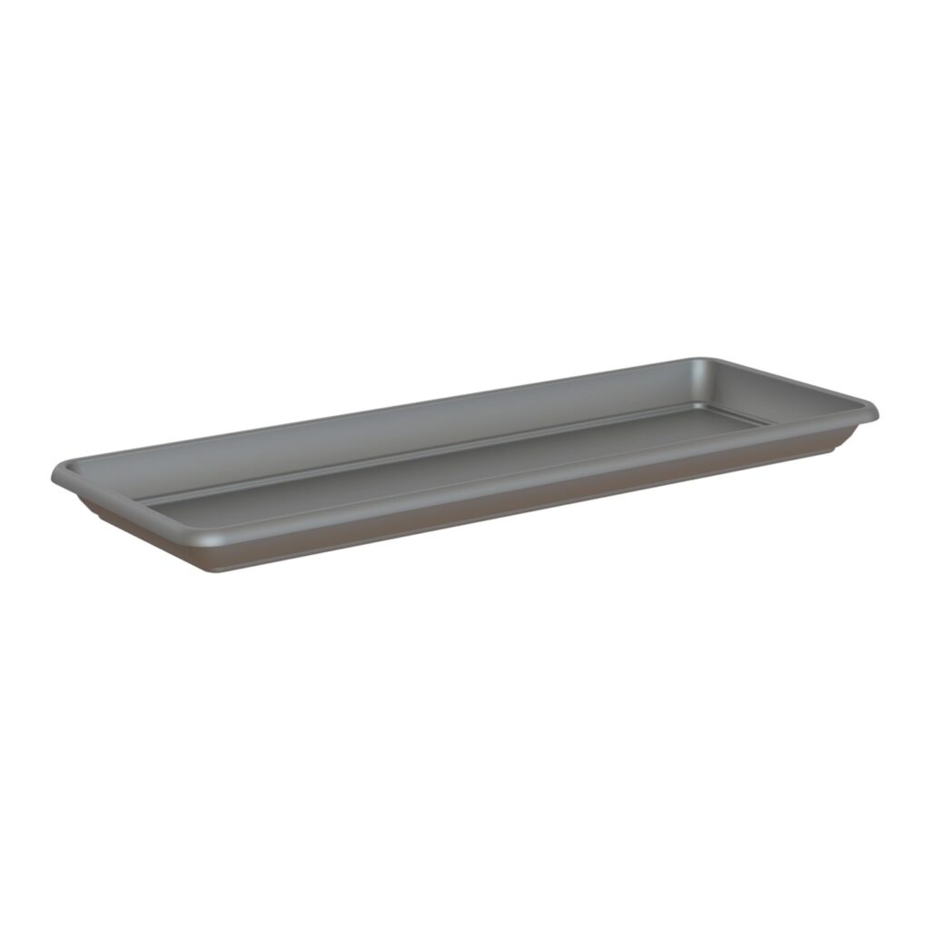 Venezia Rectangular Saucer Anthracite - Hillier