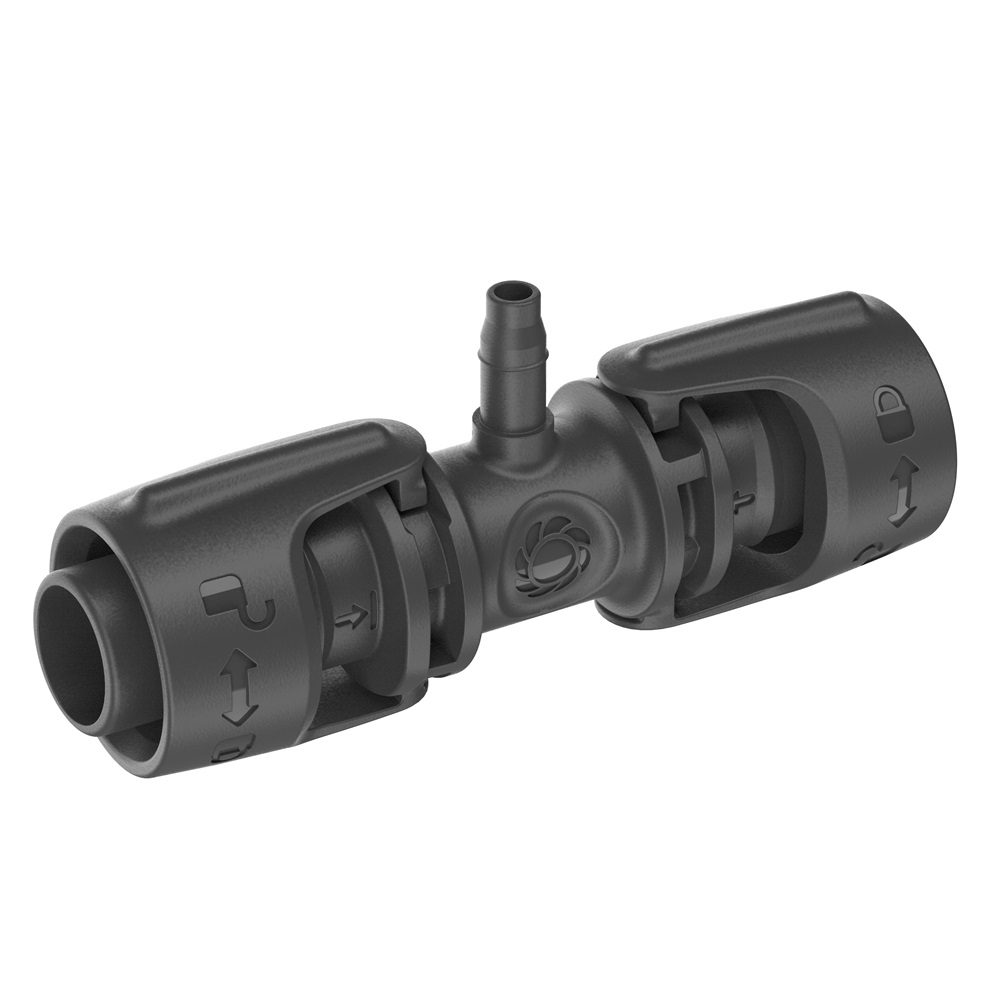 Gardena Irrigation T-Joint Connectors 13mm to 4.6mm - Hillier