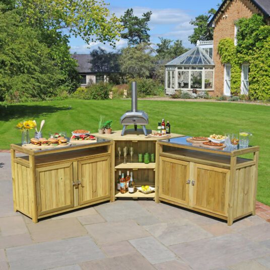 Terraza Outdoor Kitchen - Corner Unit - Hillier