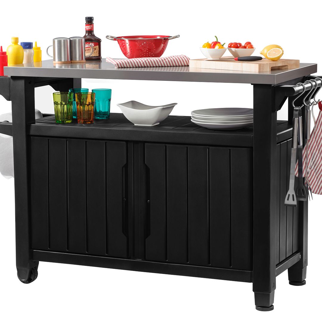 Keter Double BBQ Prep Table - Hillier