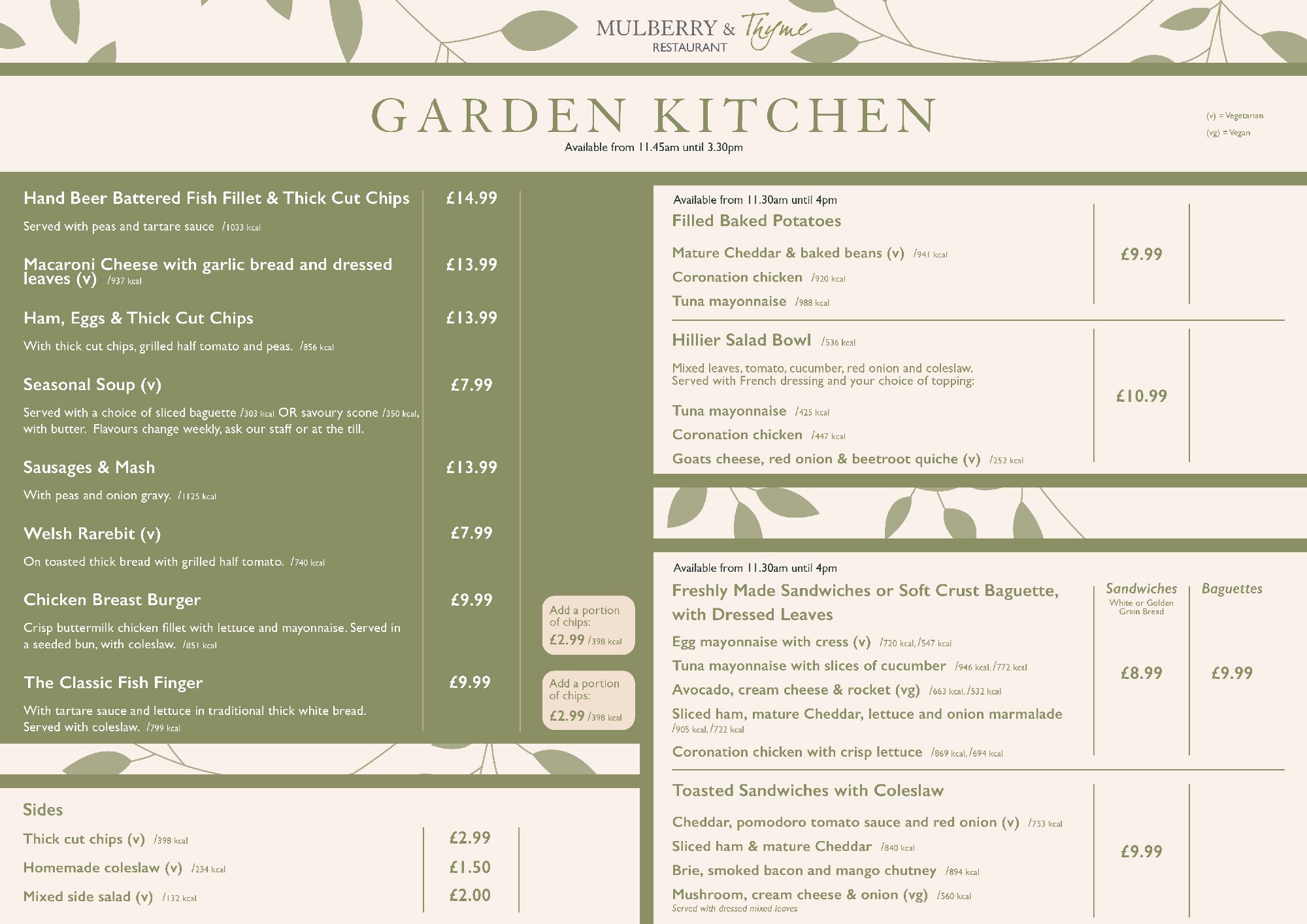 Mulberry & Thyme Garden Centre Café & Restaurant in Weyhill